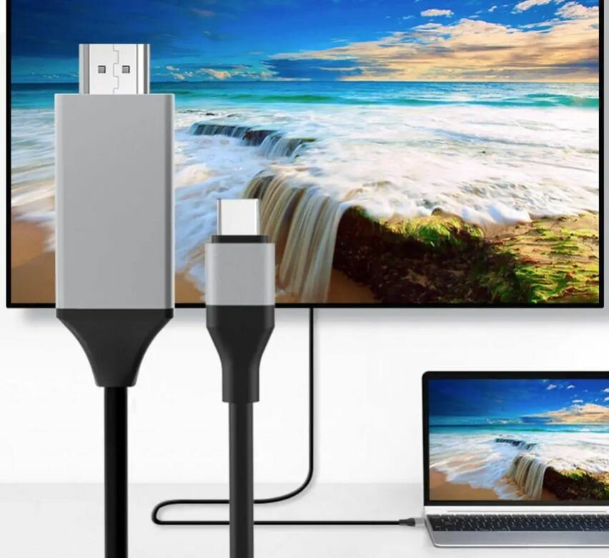 Кабель переходник- адаптер Type-C на HDMI для ТВ