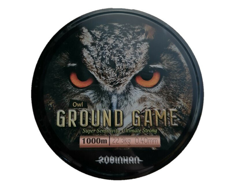 Леска Ground Game 1000 м 0,40 OWL желто-белая