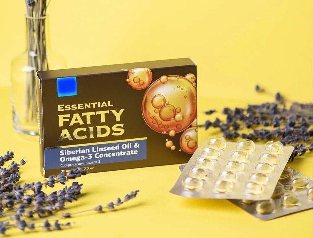 Сибирский лен и омега-3 Essential Fatty Acids, 30 капсул