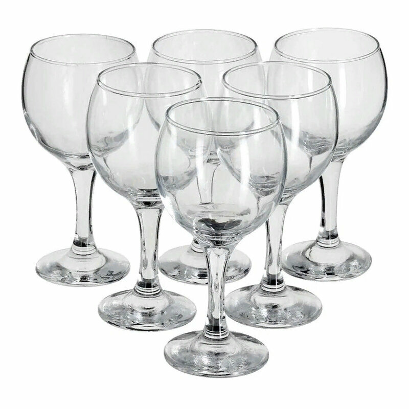 Набор фужеров Pasabahce Bistro для вина, 6 штук, объем 165 миллилитров