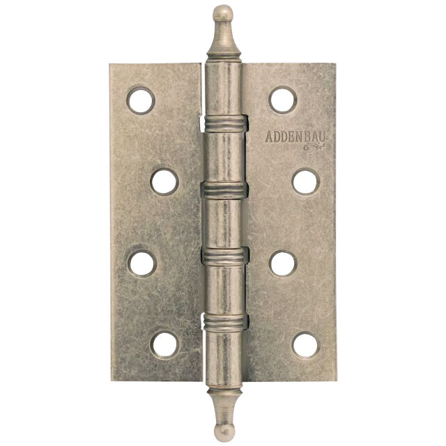 Петля универсальная ADDEN BAU 100x70x2,5 мм античное серебро для корпусной мебели
