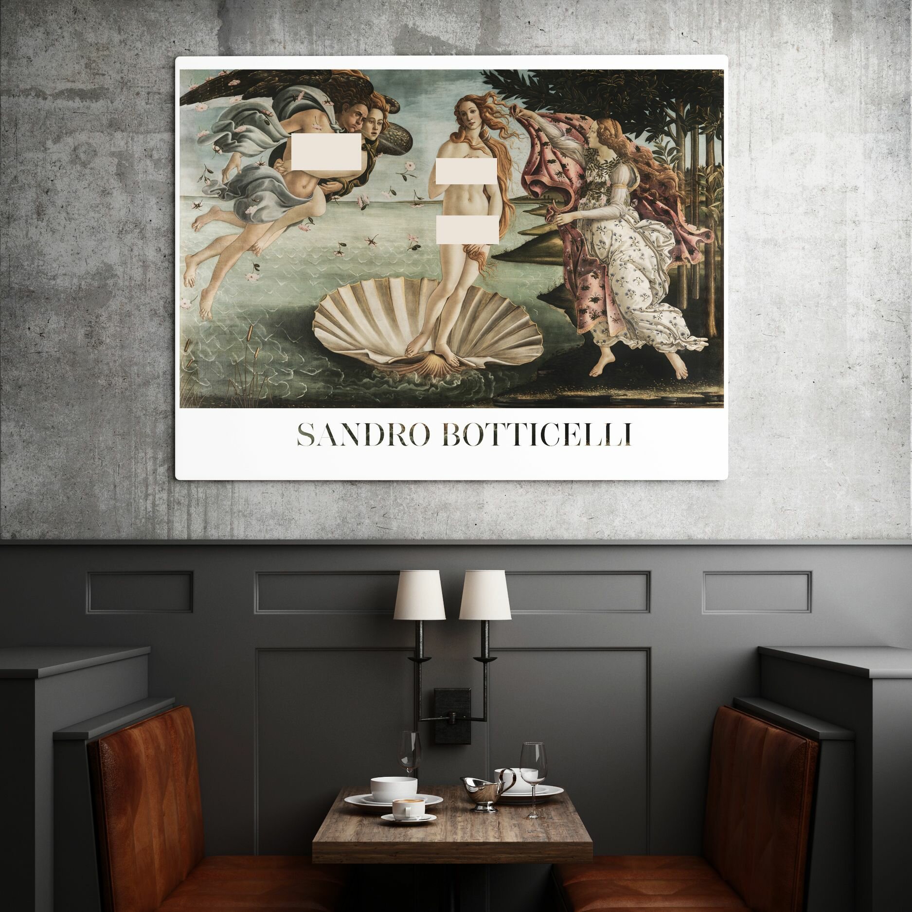 Постер "Рождение Венеры" - Сандро Боттичелли целая картина 50x70