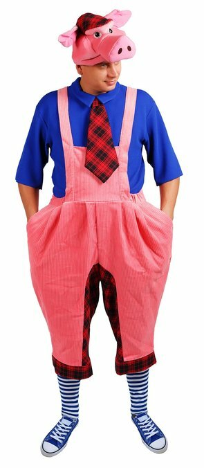 Костюм взрослый Поросенок Борька (50-52)