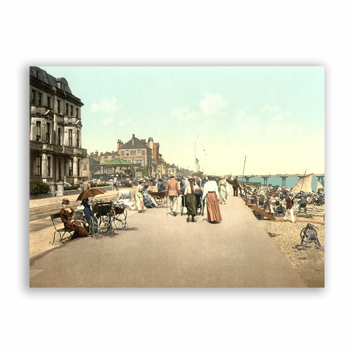 Постер, плакат на бумаге / The Promenade, Deal, England / Размер 30 x 40 см