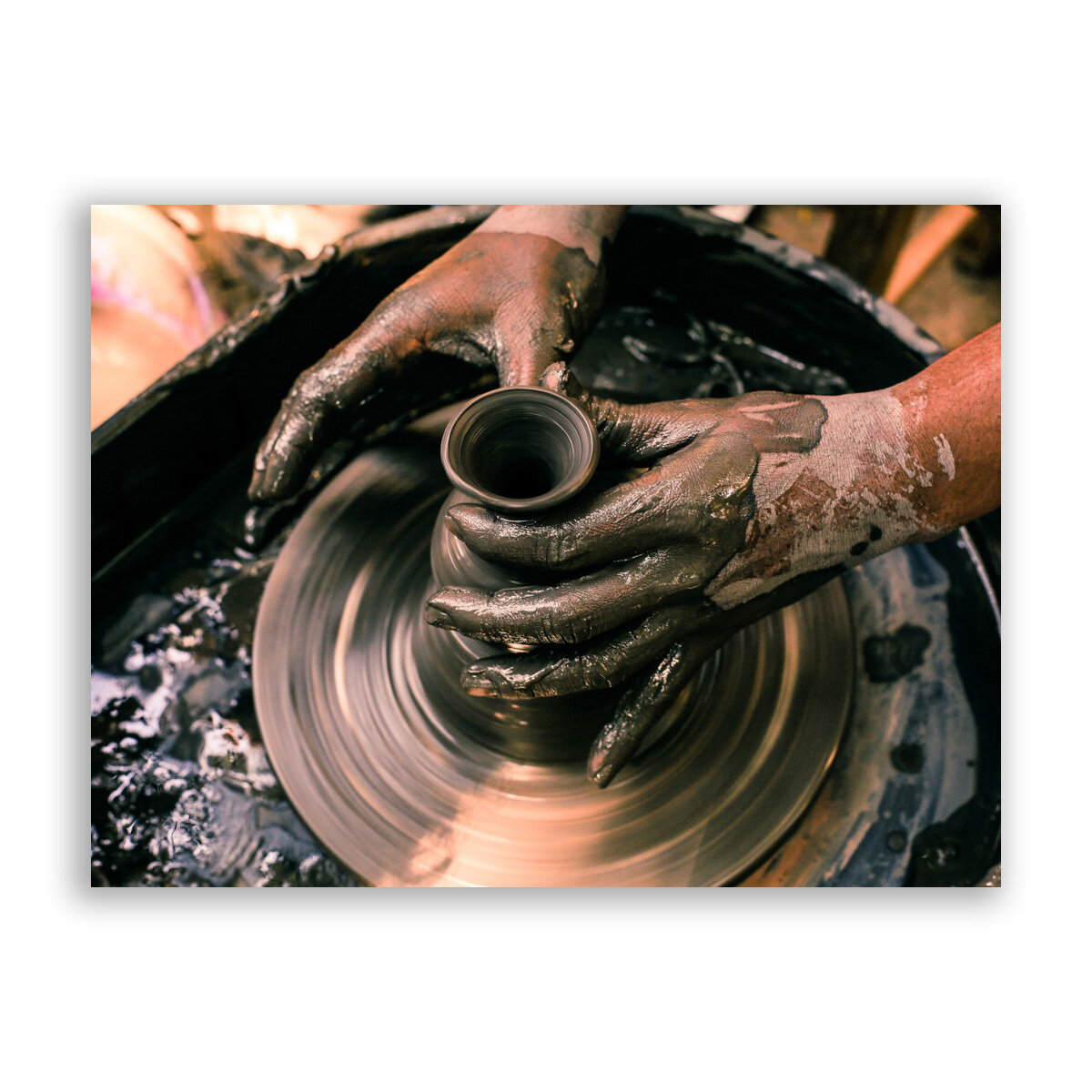 Постер, плакат на бумаге / Для гончарной мастерской / Размер 40 x 53 см