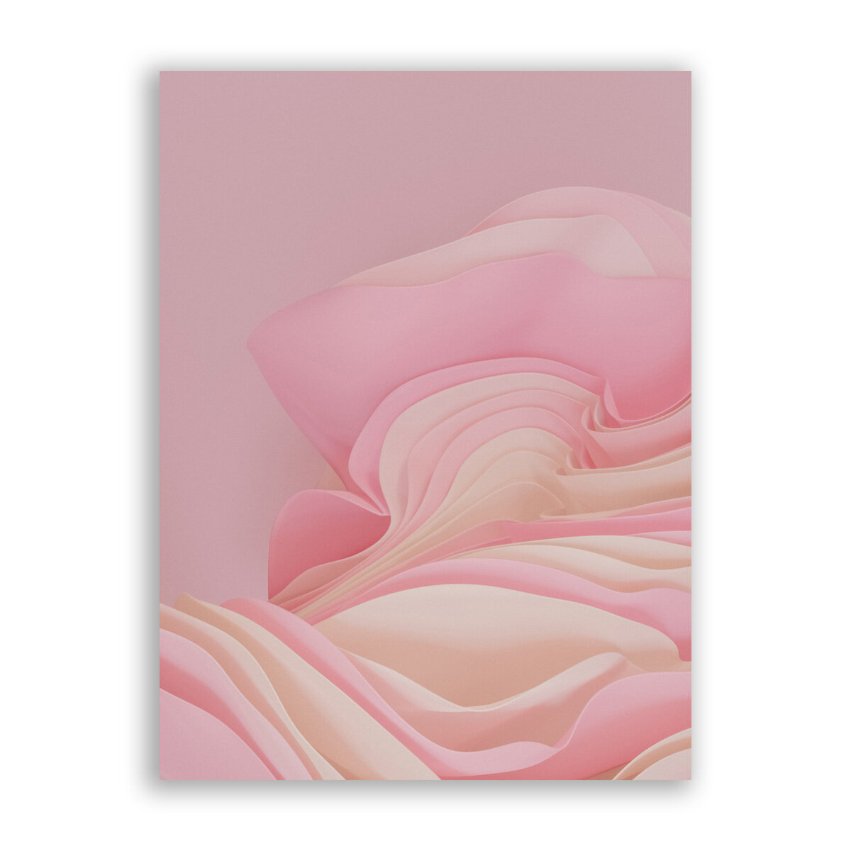 Постер, плакат на бумаге / Art Waves / Волны арт / Размер 80 x 106 см