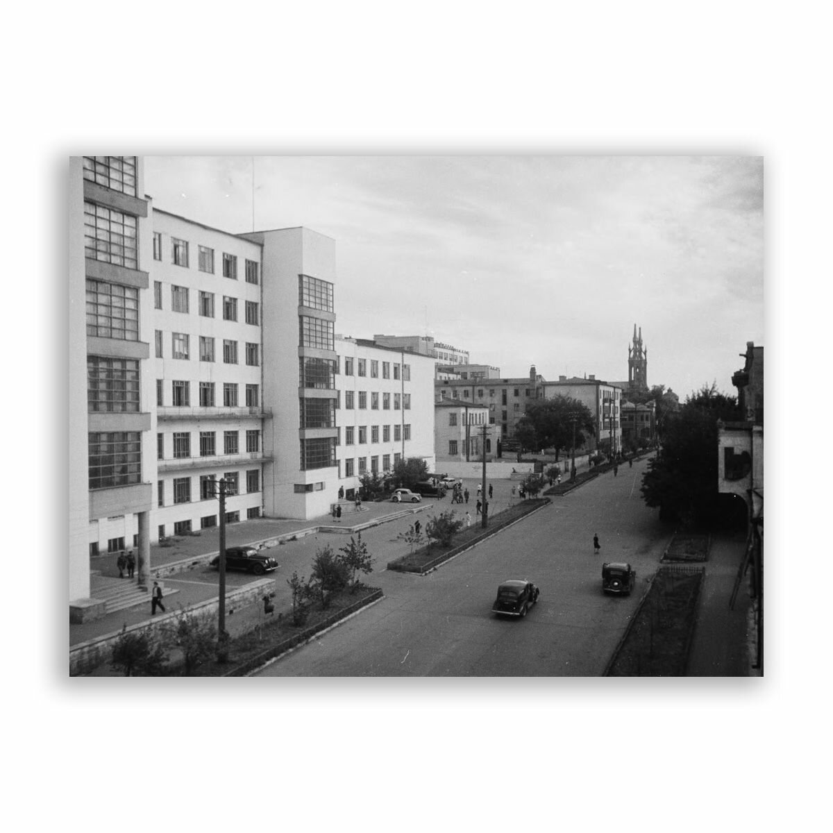 Советский постер, плакат на бумаге / Советские города / Размер 40 x 53 см