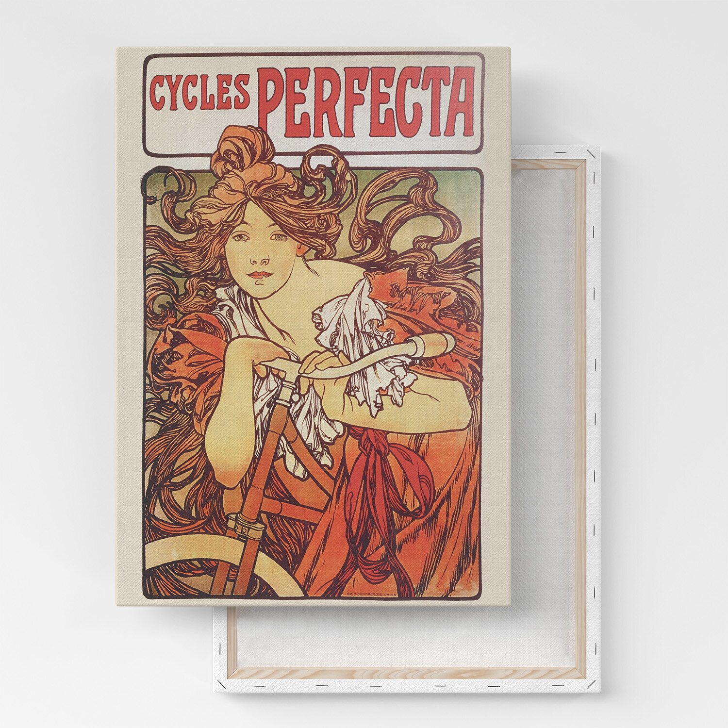 Картина на холсте, репродукция / Альфонс Муха - Cycles Perfecta / Размер 40 x 53 см