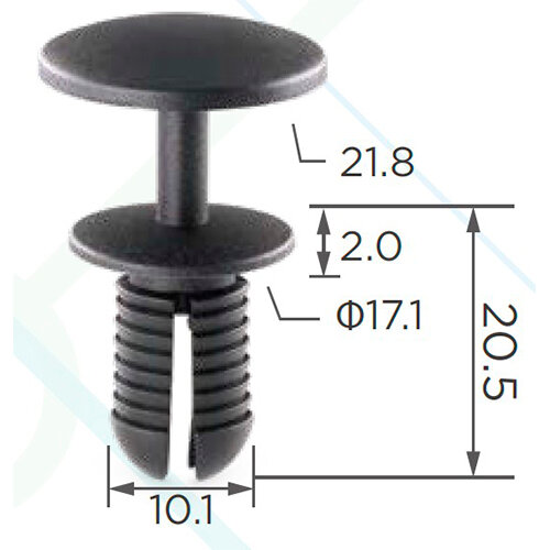 Клипса нажимная распорная универсальная 774421