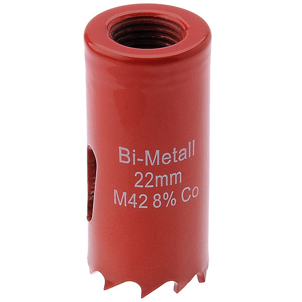 Коронка KR-92-0209 по металлу Bimetal 22мм (Kranz) (2 шт. в комплекте)