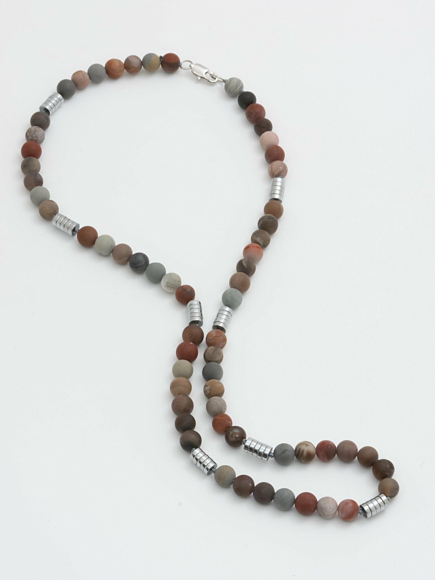 Бусы, гематит, яшма