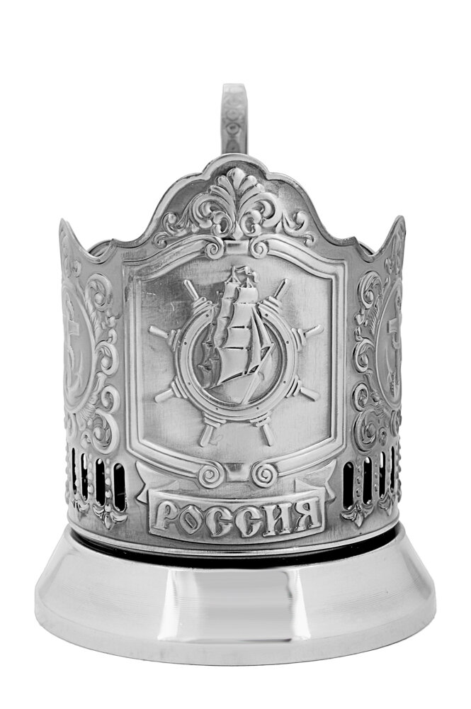 Подстаканник никелированный Штурвал (13259)