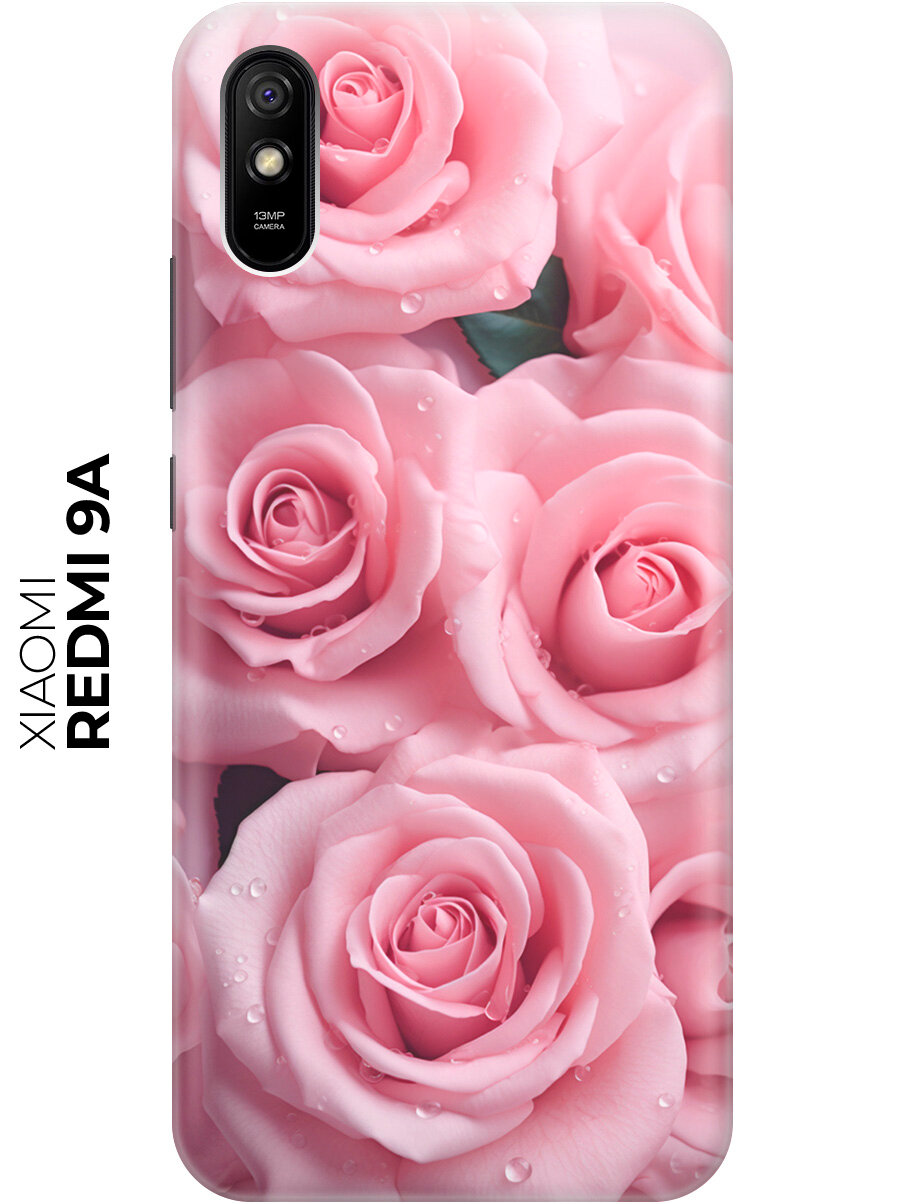 Силиконовый чехол на Xiaomi Redmi 9A / Сяоми Редми 9А с рисунком "Букет роз"