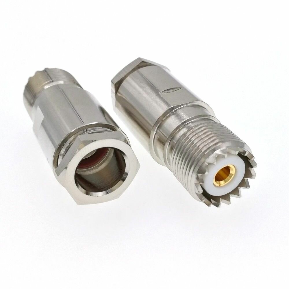 ВЧ-разъём UHF(female) SO239 прижимной под кабель 8D-FB