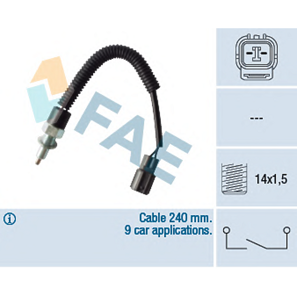 FAE 40586 (35600PBW003 / AMR6666) датчик заднего хода