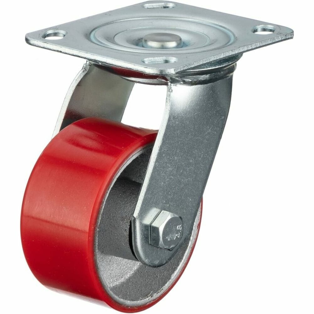 Колесо поворотное (100 мм; игольчатый подшипник; грузоподъемность 200 кг; чугун; полиуретан) стелла-техник N29100CPU