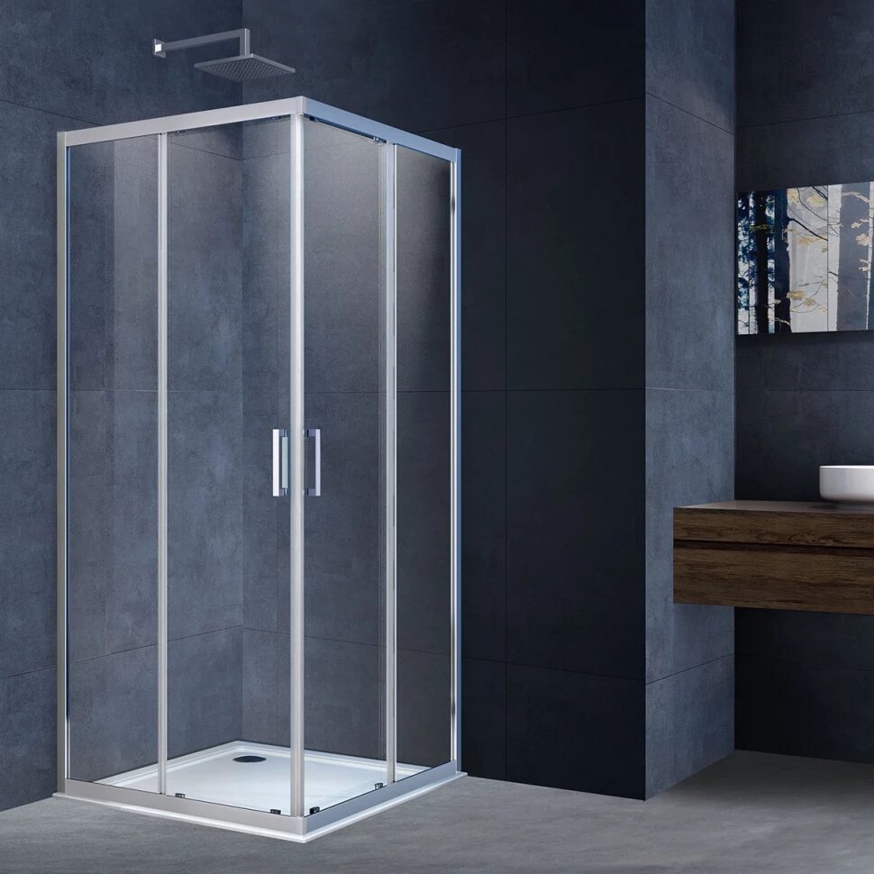 Душевой уголок 80x80 см Vincea Alpha VSS-3AL800CL прозрачное
