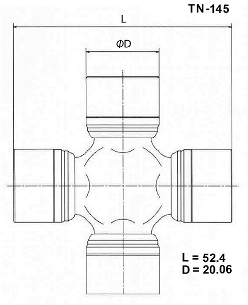 Крестовина карданного вала TOYO арт. TN-145