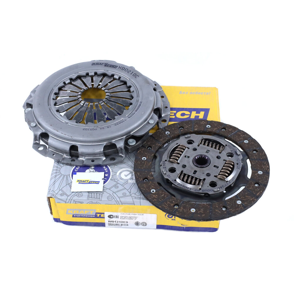 Пакет сцепления (корзина, диск) Ford Fusion 1.6 "KRAFTTECH" W01210E9
