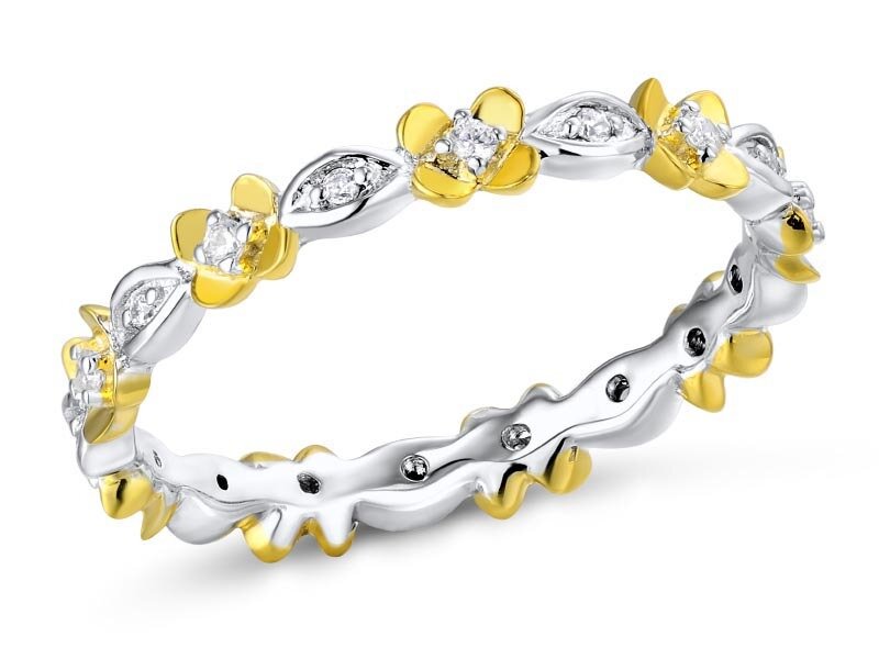 Кольцо тонкое, серебро, 925 проба, фианит