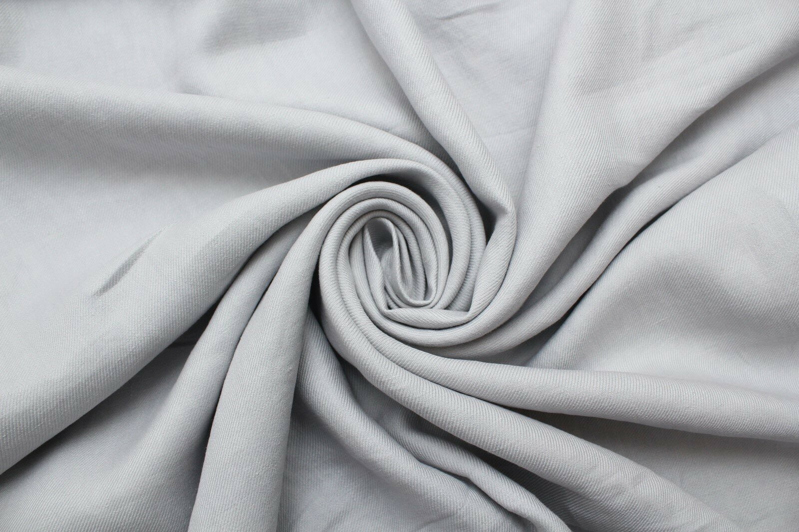 Ткань Лён твил костюмный светло-серый 0,5 м