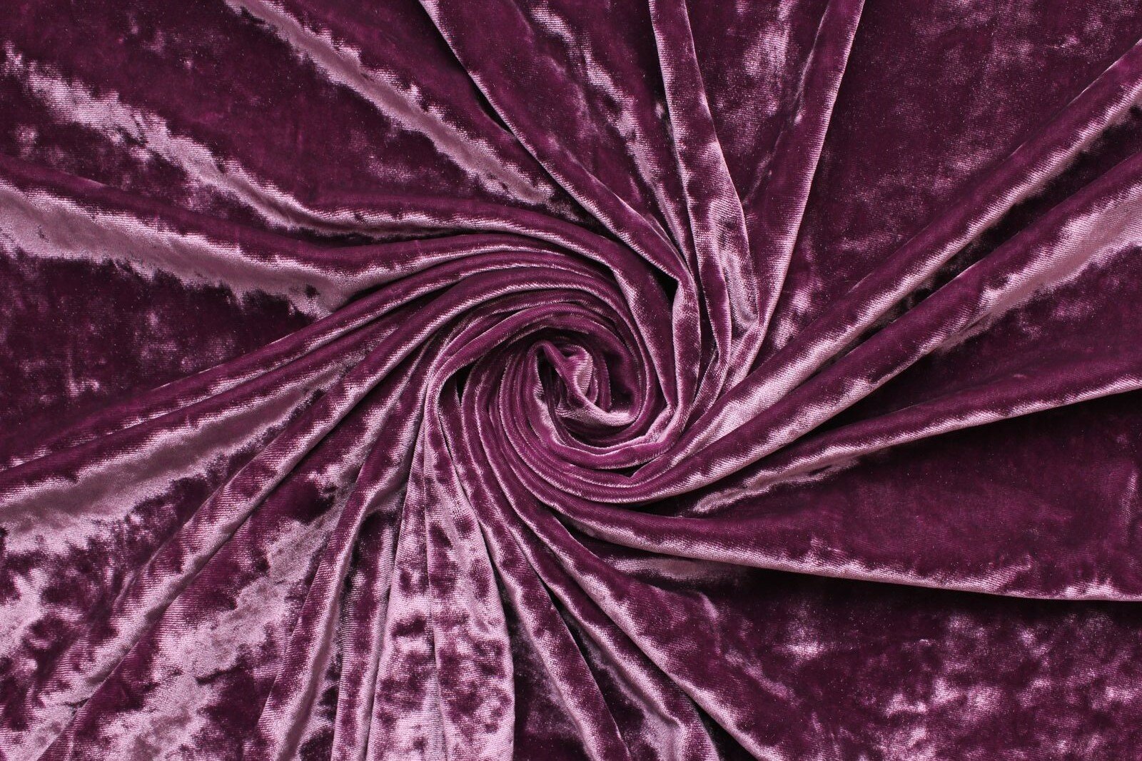 Ткань Бархат-креш стрейч лиловый, 460 г/пм, ш146см, 0,5 м