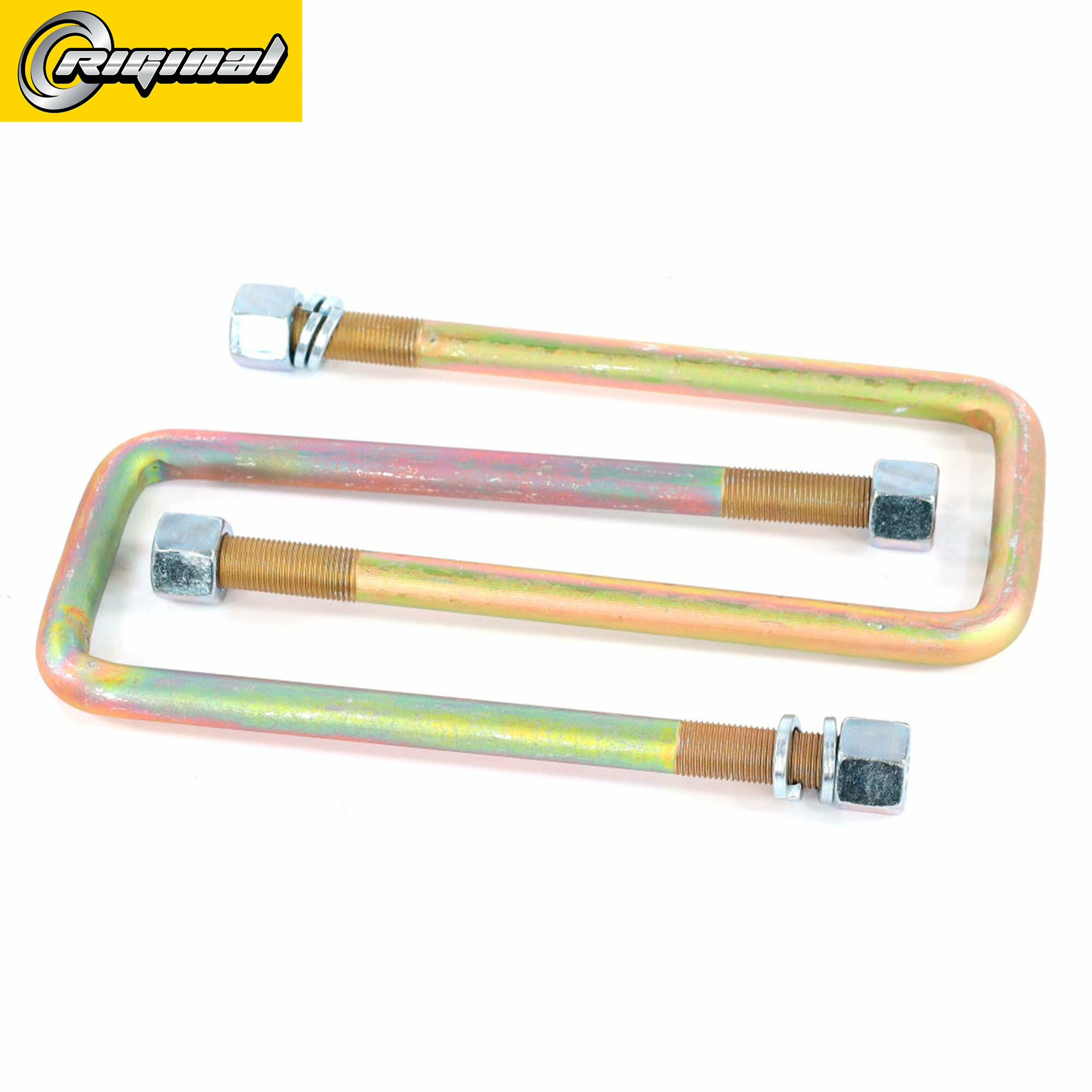 Стремянка задней рессоры в сборе цинк для а/м Г-3302 L1- 220 мм (кт.2шт) Riginal