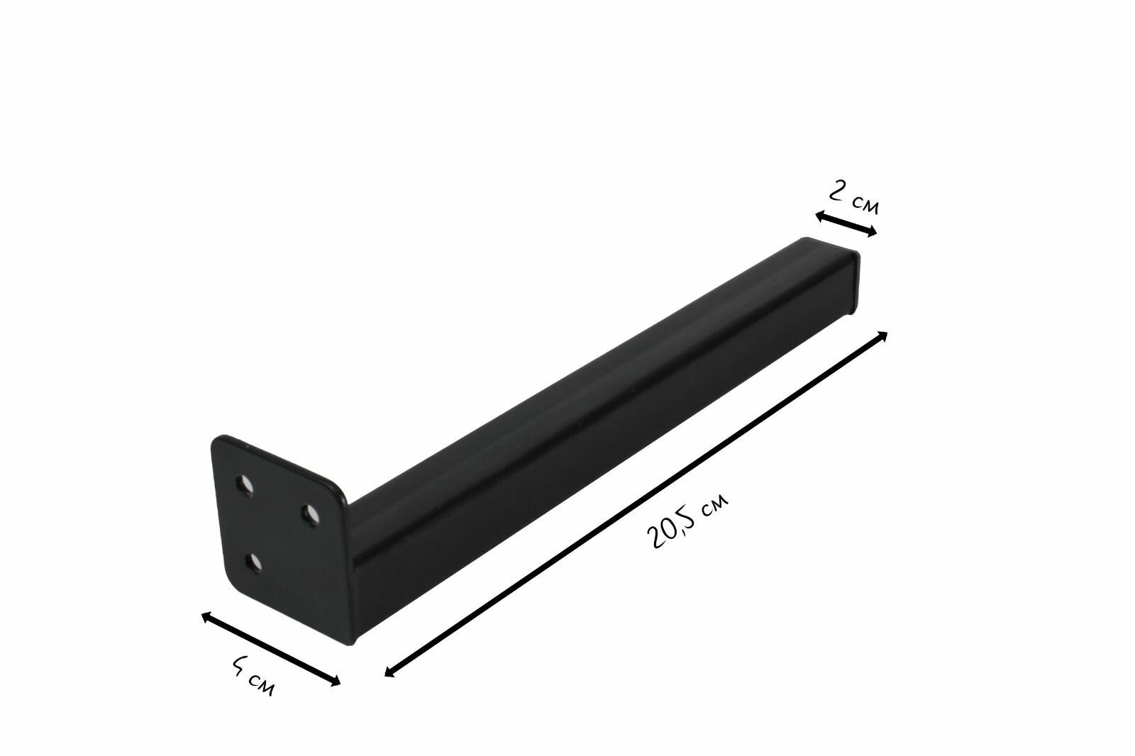 Ножка мебельная металлическая Лофт для тумбочек/комодов/диванов нерегулируемая