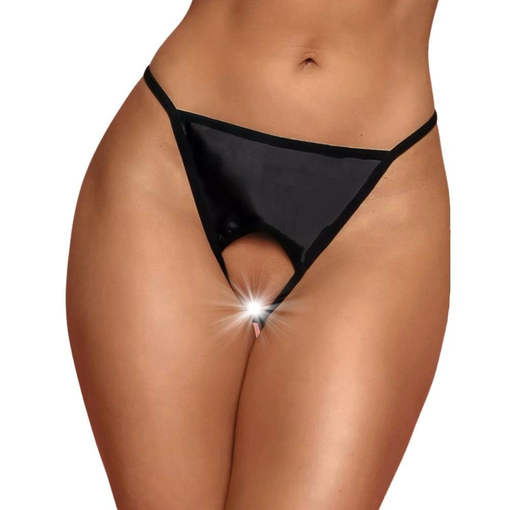 Трусики-стринги Amor El "ALICANTE", с доступом, черные, Испания