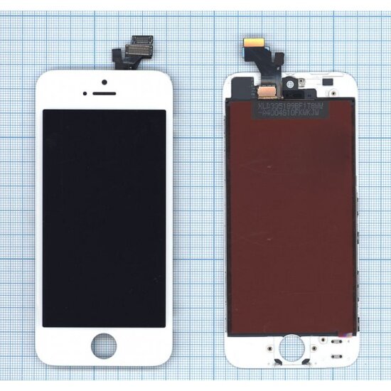 Дисплей с тачскрином Amperin для IPhone 5 в сборе с тачскрином (LT) белый