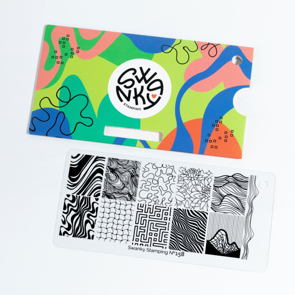 Пластина для стемпинга Swanky Stamping, №158