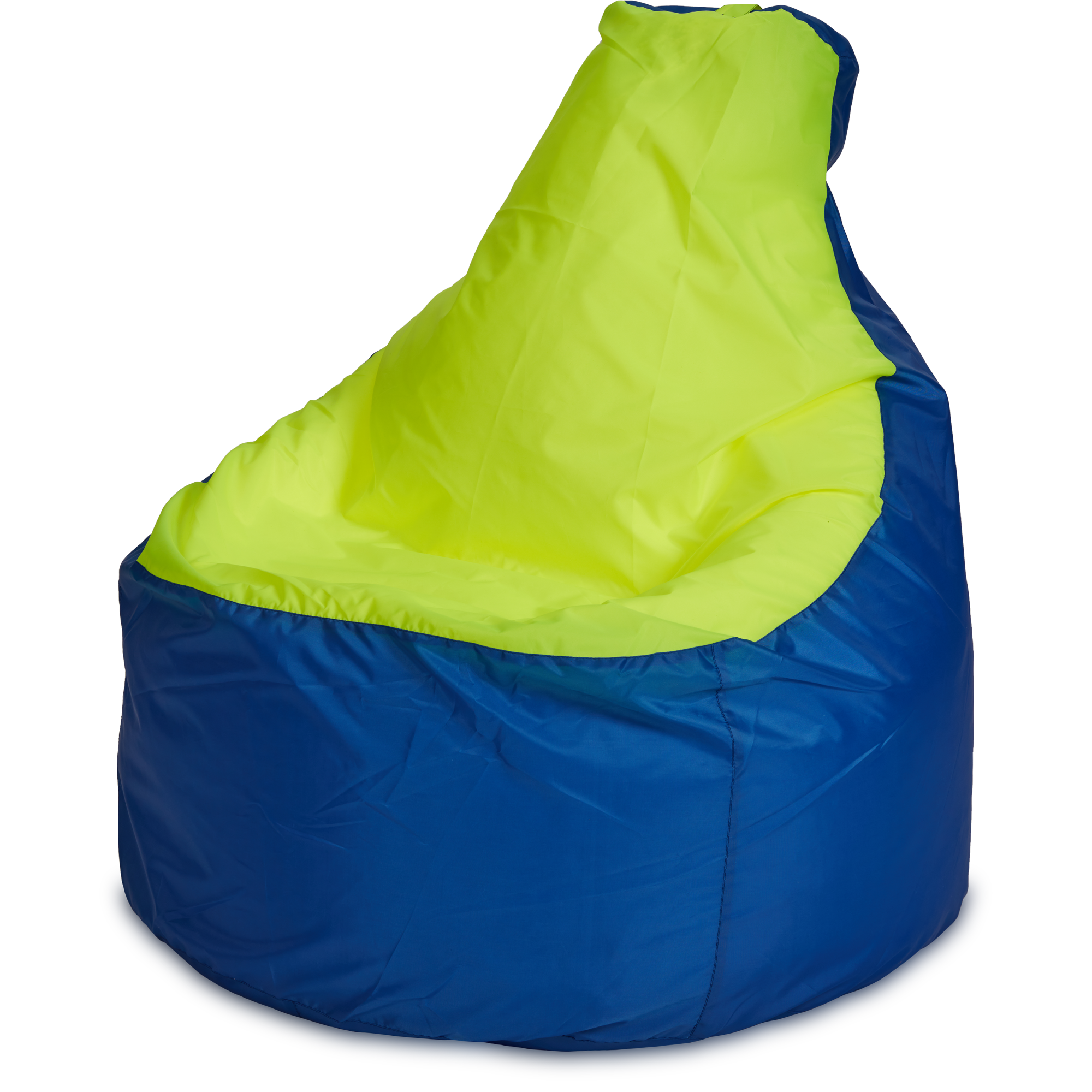 Кресло-мешок Пуффбери «Комфорт», размер большой, Оксфорд Синий и лайм