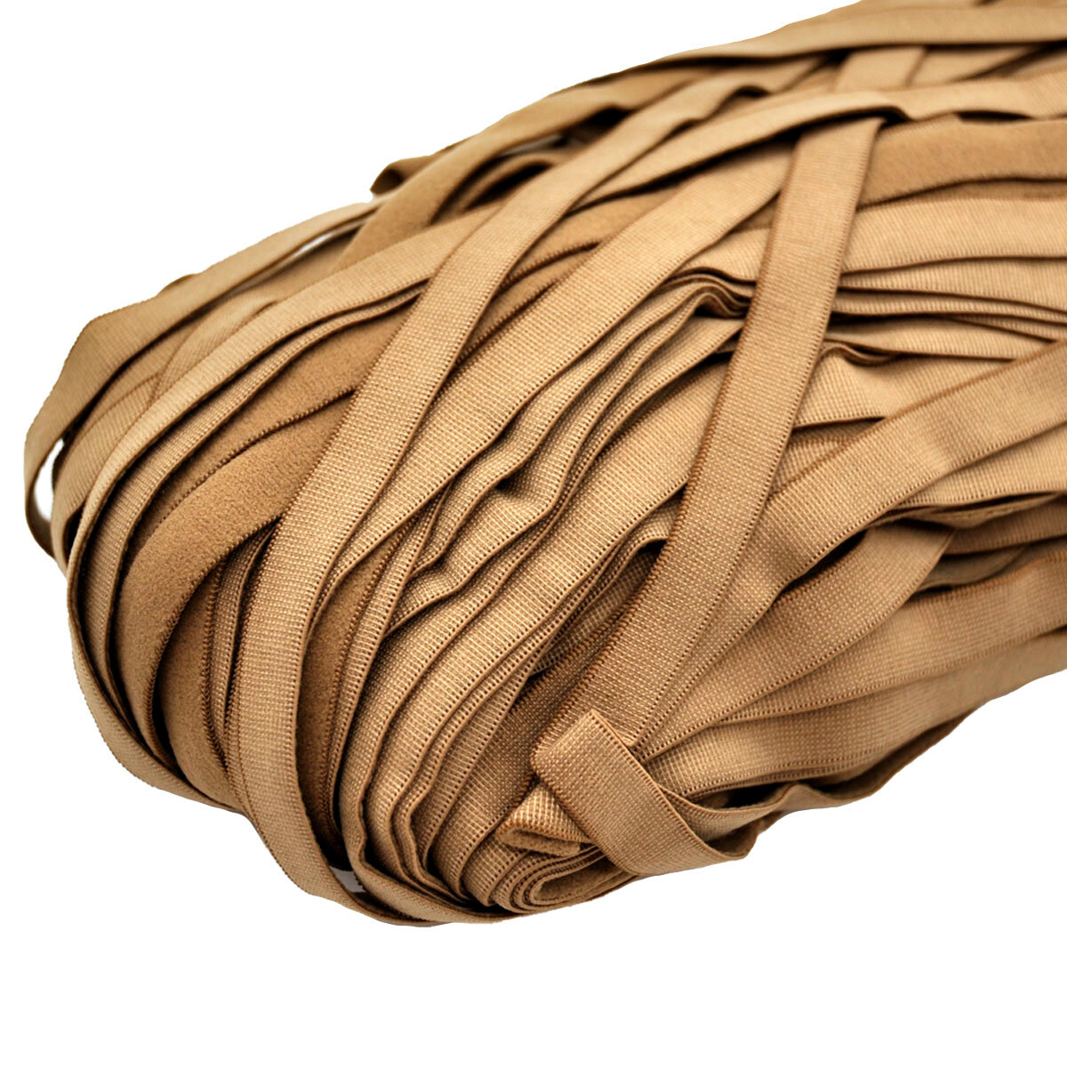 Резинка для шитья отделочная, лента эластичная, 12 мм*50 м, цвет сафари, Айрис