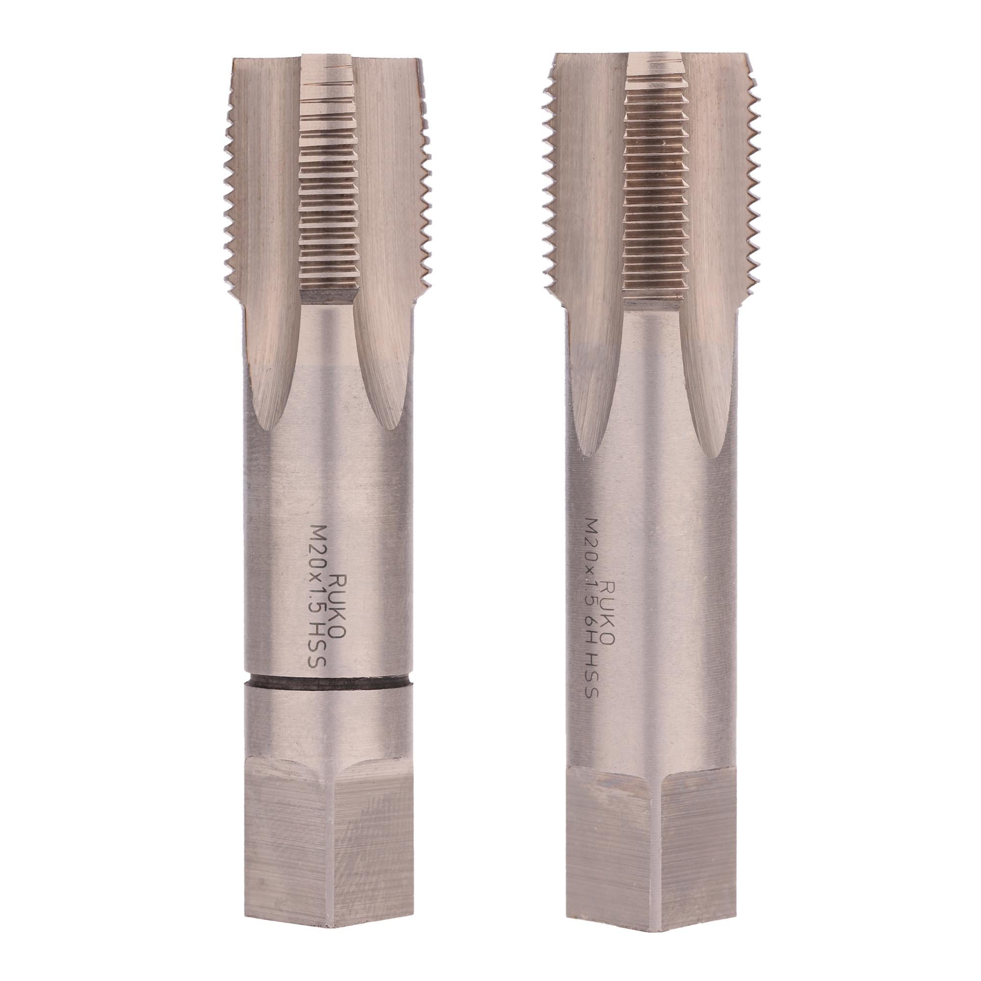 Набор метчиков 2шт Ruko HSS-G DIN2181 6h метрическая резьба М20х1,5 235200