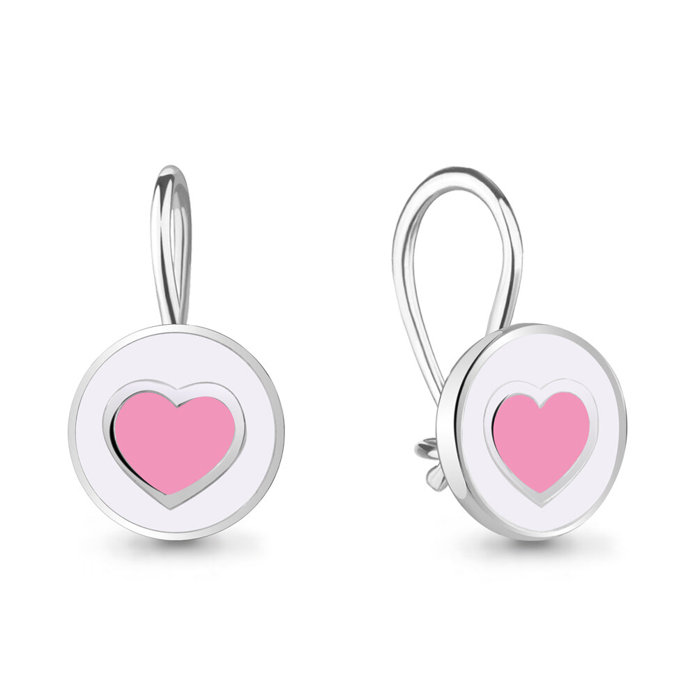 Серьги, серебро, 925 проба, эмаль