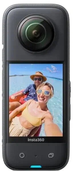 Экшн-камера Insta360 ONE X3, 5.7К, запись на карту, 360°, Wi-Fi/Bluetooth, черная — фото 1