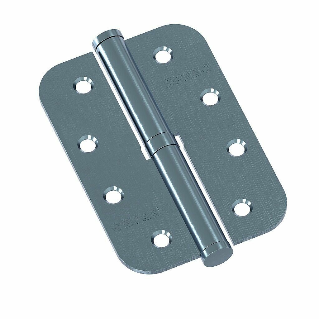 Петля дверная (2 шт.) Bravo RS-10-1BB-R 100*70*2,5 врезная (пром.) цвет SC МатХром