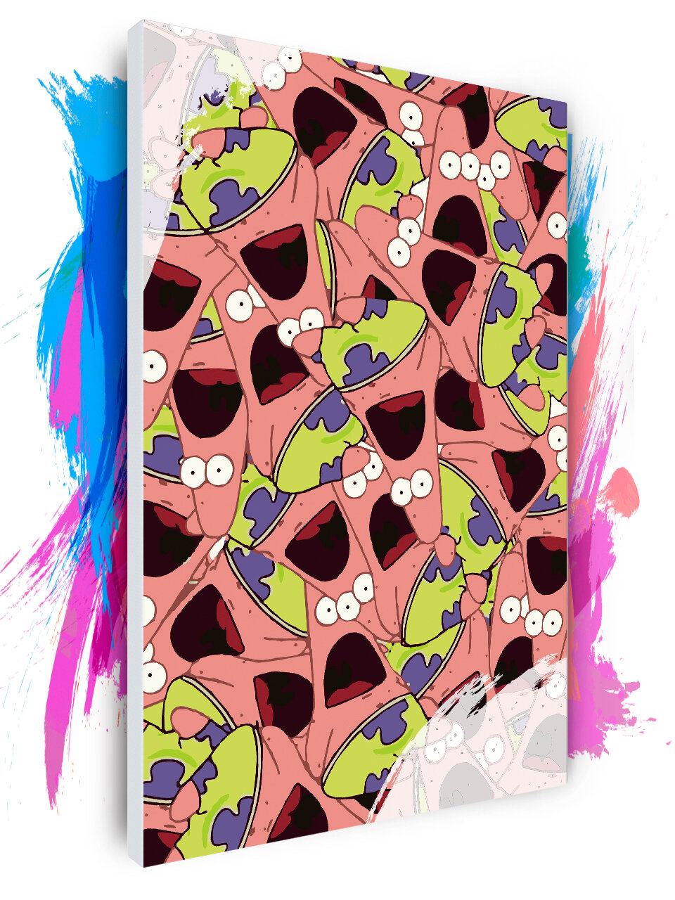 Картина по номерам на холсте Много патриков, 40 х 60 см