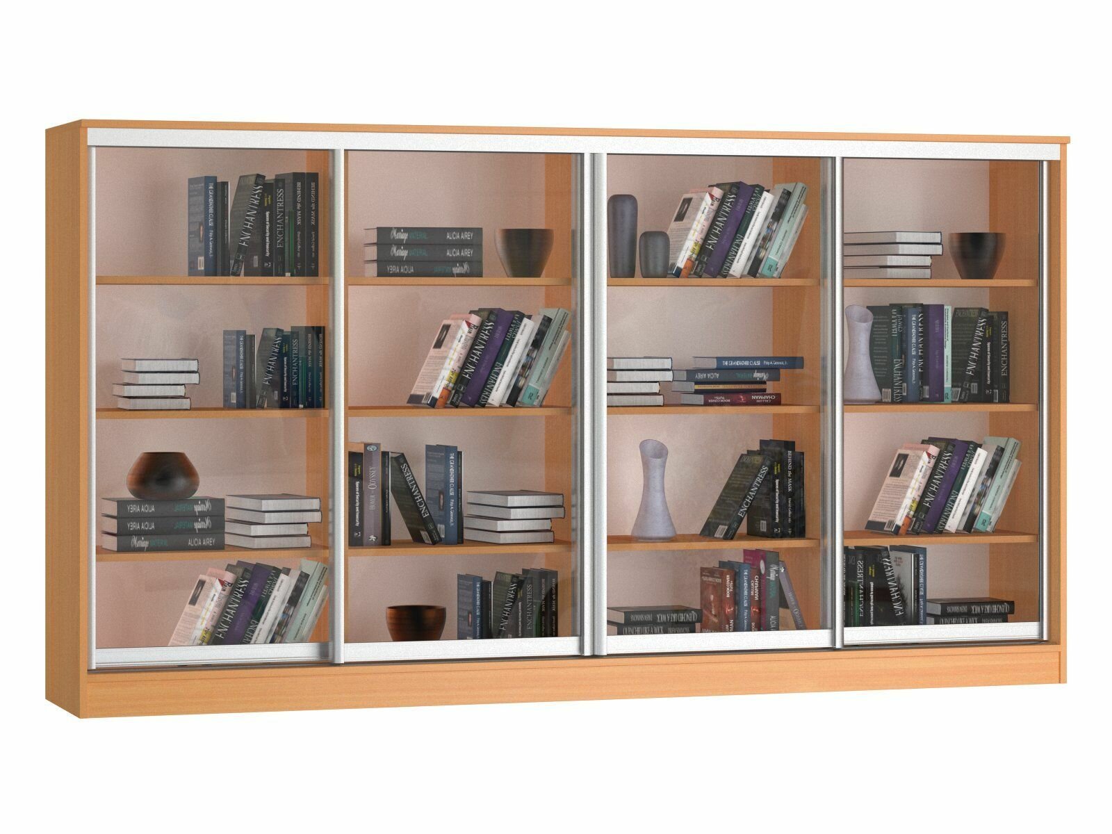 Книжный шкаф "Дижон 3М" 220х120х40, бук
