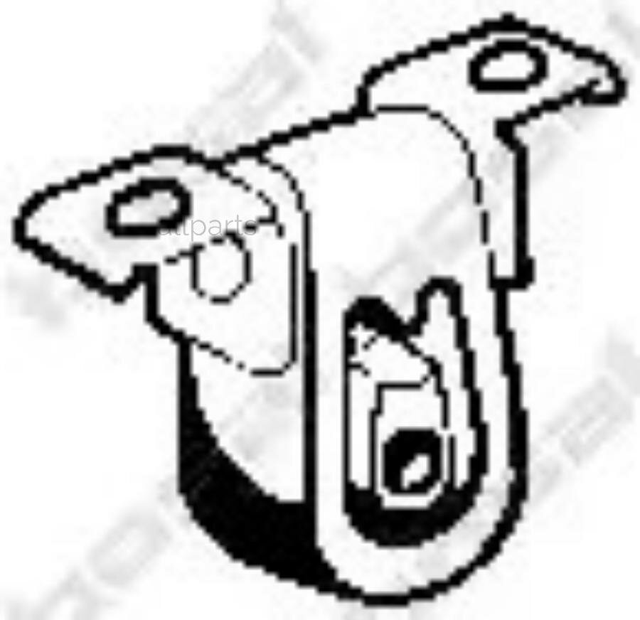 BOSAL 255-034 Крепление глушителя
