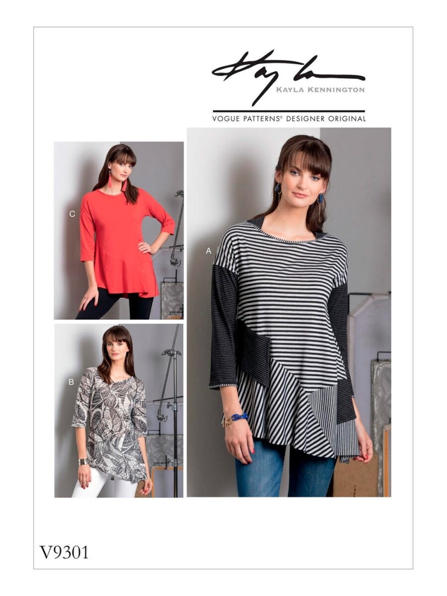 Выкройка VOGUE №9301 Пуловер