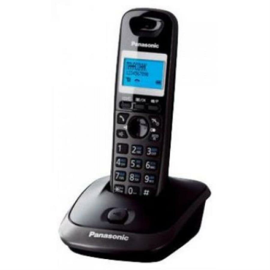 Panasonic KX-TG2511RUT - Беспроводной телефон DECT (радиотелефон) , цвет: темно-серый металлик