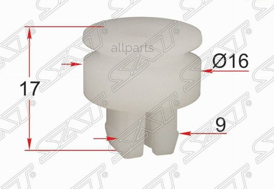 SAT ST-M12227 Клипса под винт SUBARU (Продажа по 10шт)