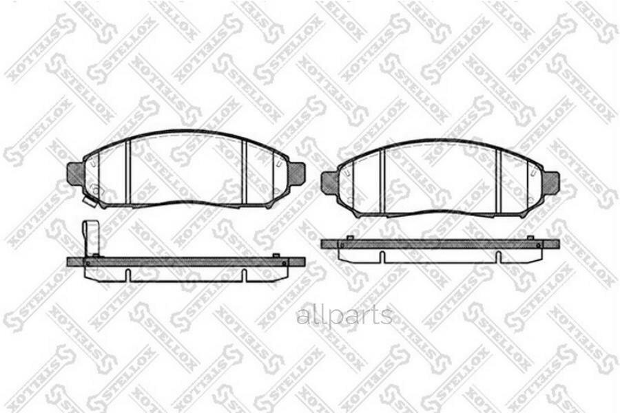STELLOX 002014SX FDB1997 [41060EB326] ! колодки дисковые п.\ Nissan Pathfinder 2.5DCi 4WD 05>