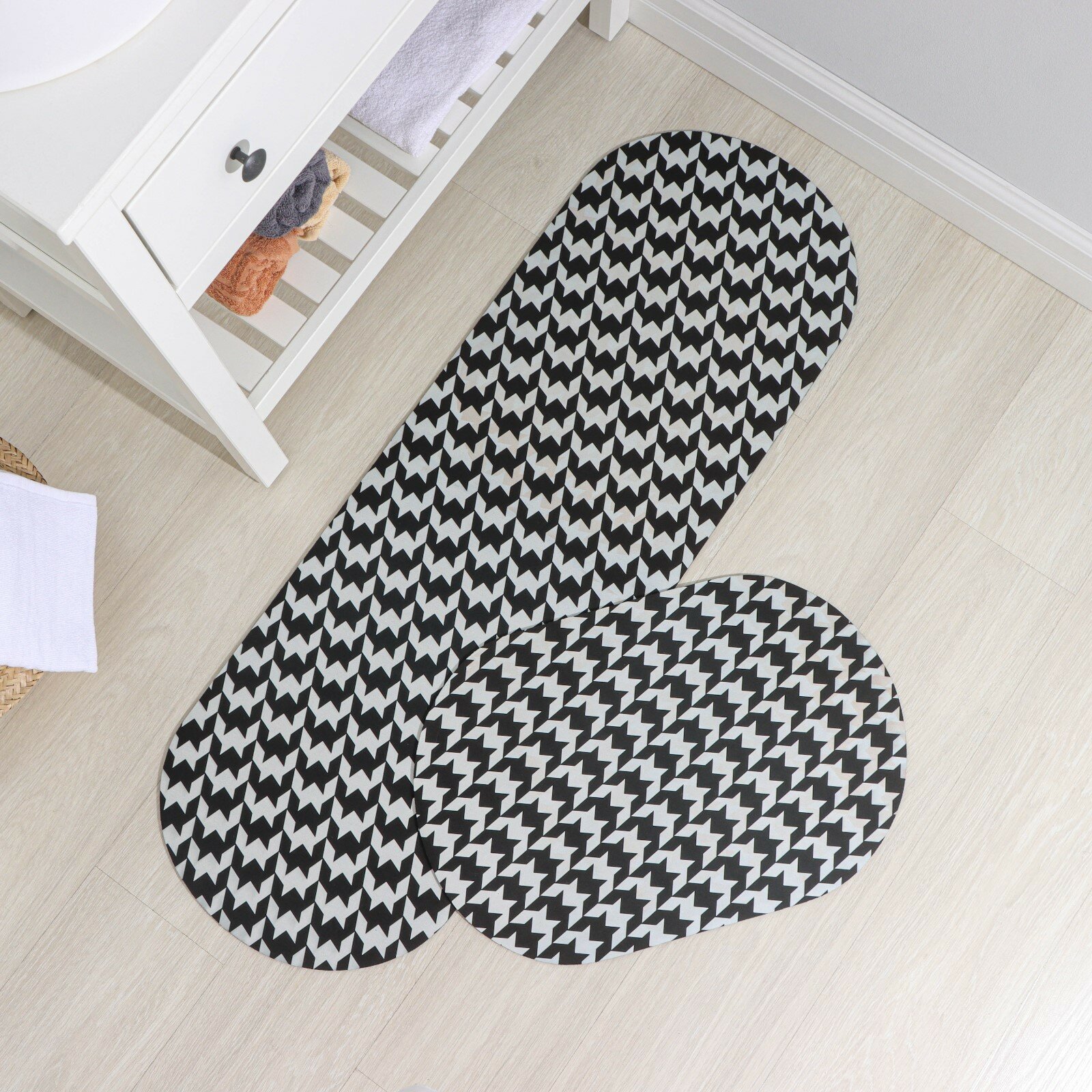 Коврики для дома SAVANNA «Лапка», 2 шт, 40×120 см, 40×60 см