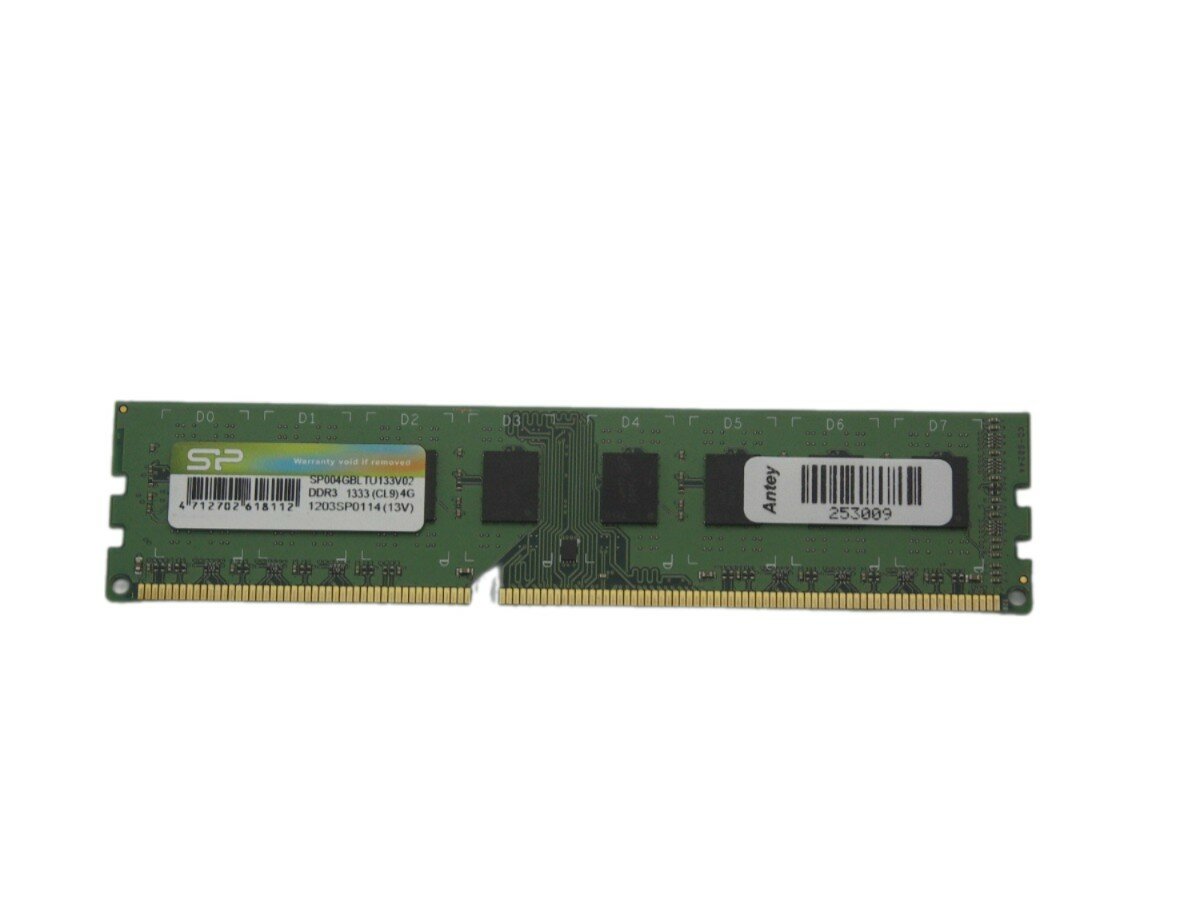 Оперативная память DIMM DDR3 4Gb 1333Mhz PC-10600 SP SP004GBLTU133V02 двухсторонняя
