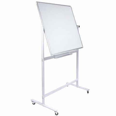 Доска магнитно-маркерная на стенде 90х120 см, 2-сторонняя, STAFF, 238014