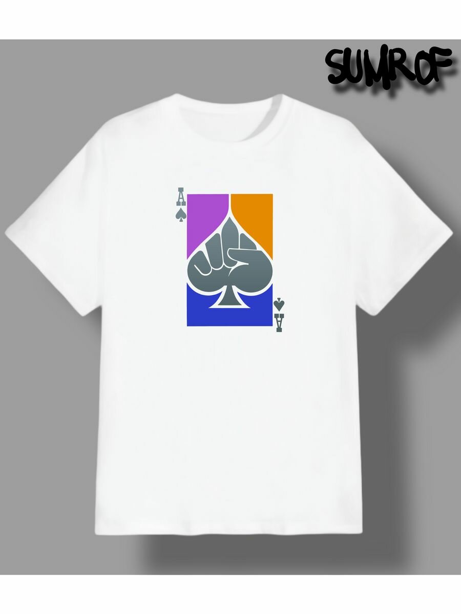 Футболка карты пики кулак