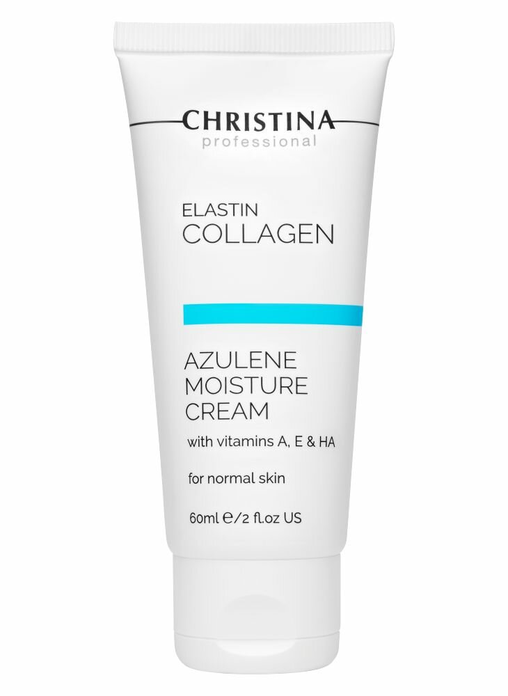 CHRISTINA Увлажняющий крем c витаминами для нормальной кожи Elastin Collagen Azulene Moisture Cream