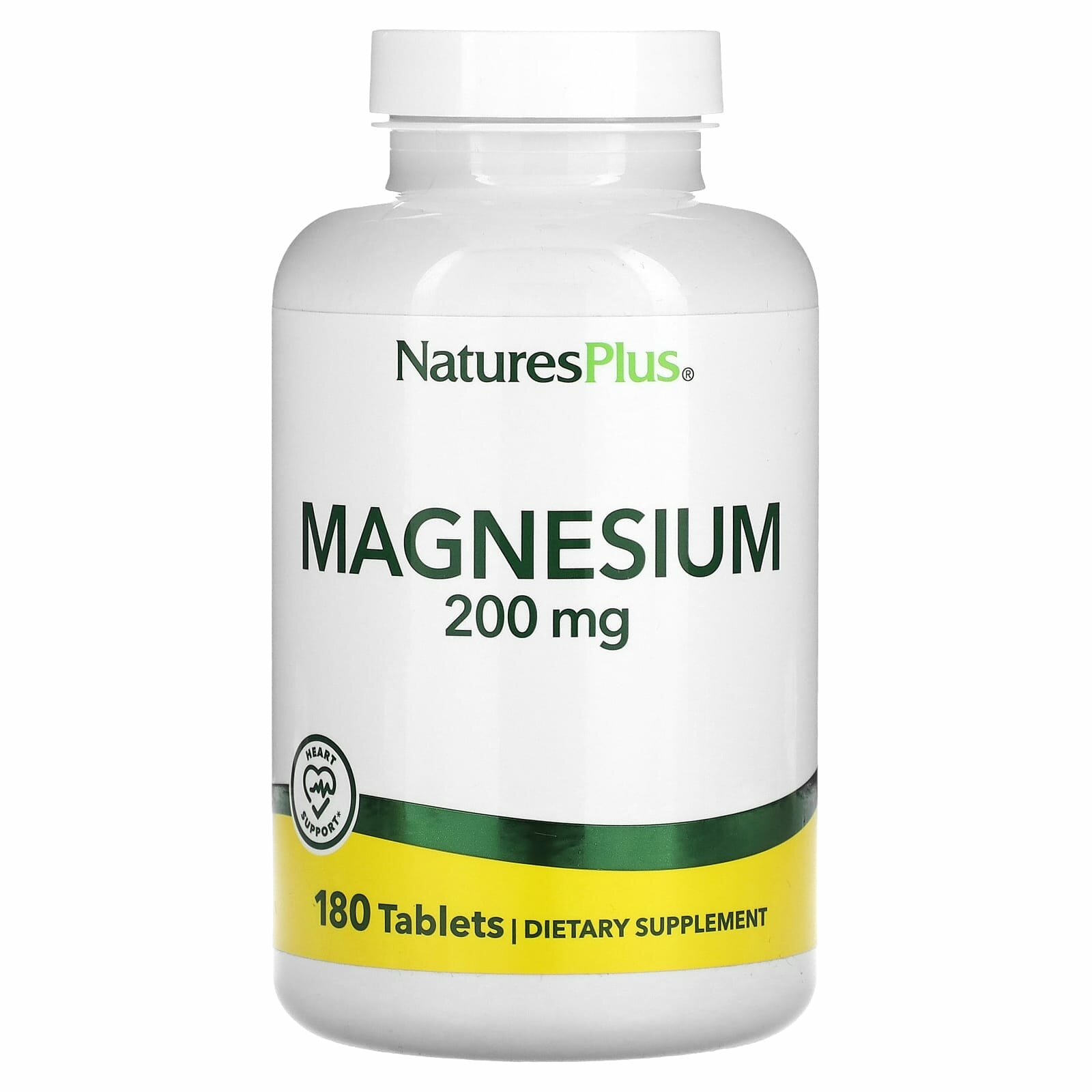 Магний хелат NaturesPlus Magnesium chelate, 200 мг, 180 таблеток